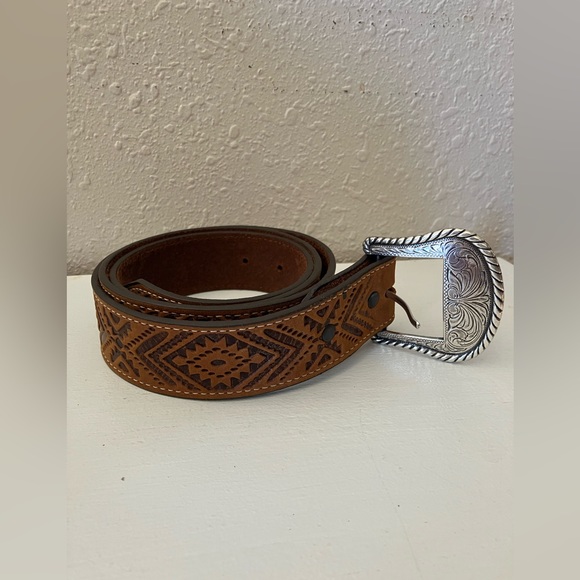 Justin Boots | Accessories | Justin Leather Belt | Poshmark